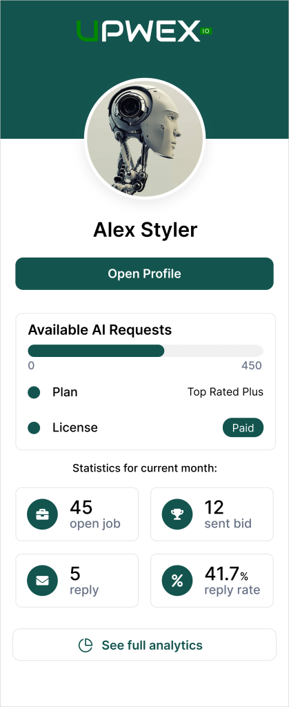 Upwex.io | AI Tools for Upwork & AI Proposal Generator